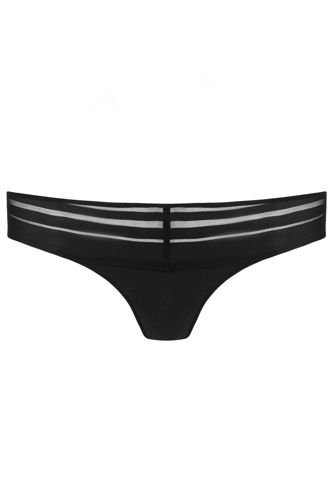 Czarne stringi brazyliany Gorteks LUNA/S | Atrakcyjna