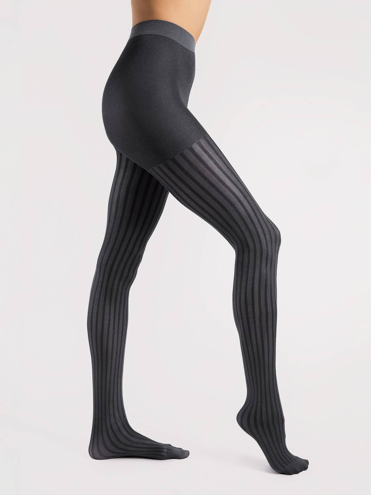 Rajstopy w hipnotyzujące pionowe paski Fiore COLOUR STORY 30 DEN ...